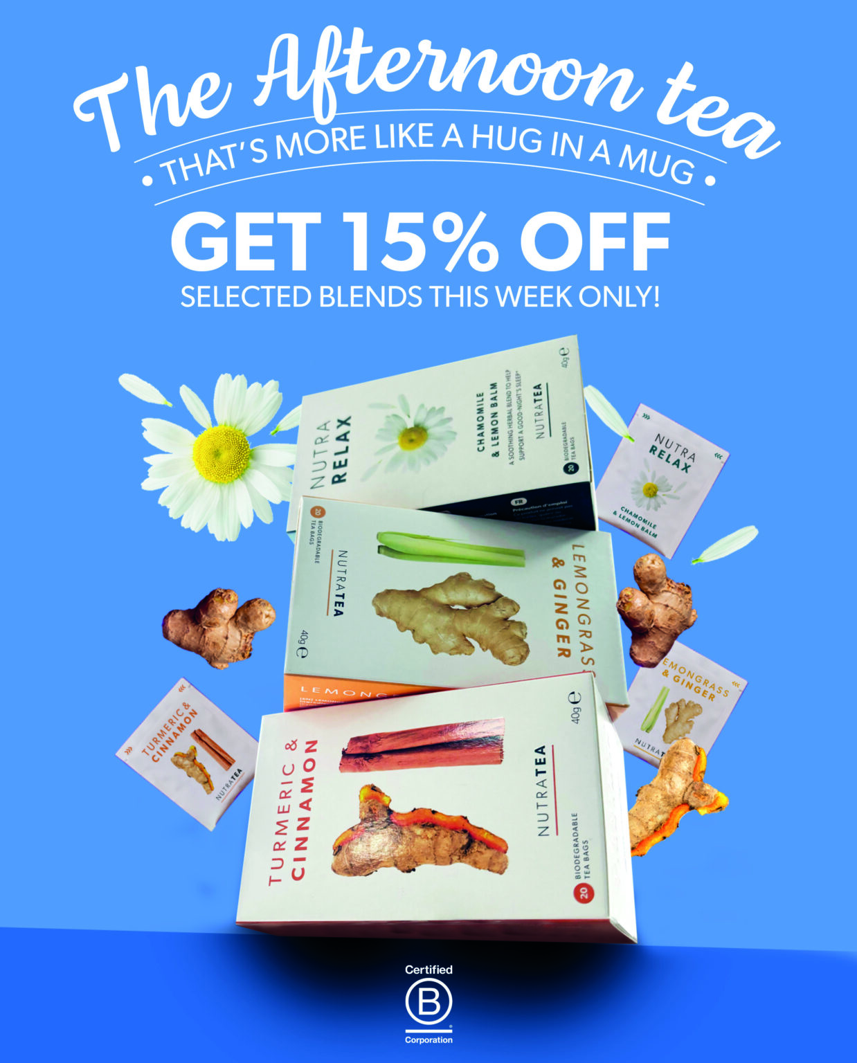 Herbal teas to sip during Afternoon Tea Week - NutraTea